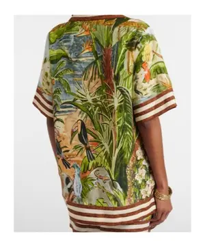 ALEMAIS Printed Linen Shirt