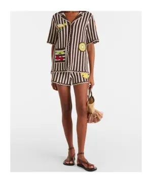 ALEMAIS Crocheted Cotton Shirt