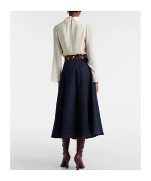 Altuzarra Varda Denim Midi Skirt