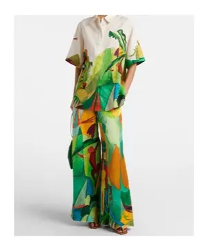 ALEMAIS X Mokshini Printed Short-sleeve Shirt