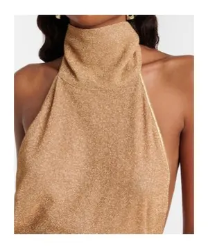 Oseree Lumière Ring Turtleneck Dress