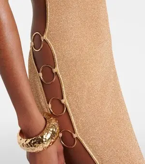 Oseree Lumière Ring Turtleneck Dress