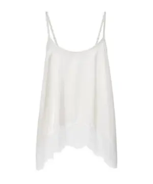 Staud Lace-trimmed Camisole - White
