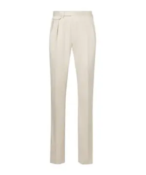 Ralph Lauren Gregory Silk Tapered Pants - Nude