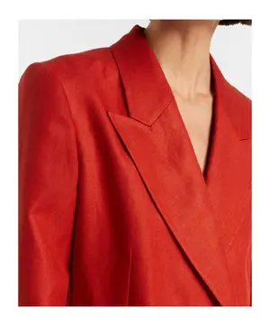 Gabriela Hearst Angela Linen Twill Blazer