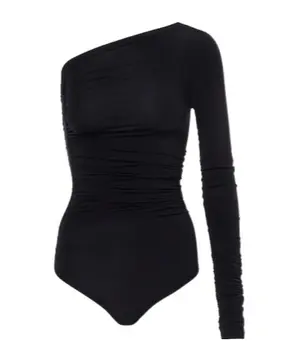 Wolford Draped Semi-sheer Bodysuit