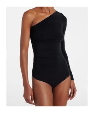 Wolford Draped Semi-sheer Bodysuit