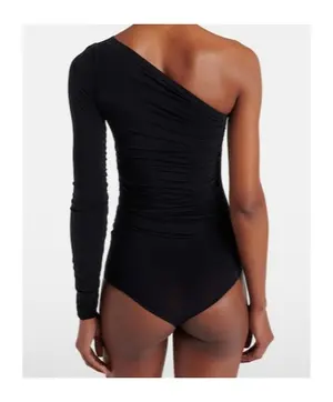 Wolford Draped Semi-sheer Bodysuit