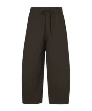 ENTIRE STUDIOS Loft Cropped Cotton Jersey Sweatpants - Black