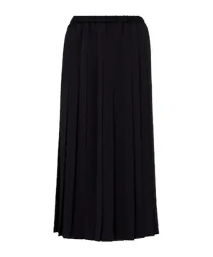 Junya Watanabe Pleated Midi Skirt - Black