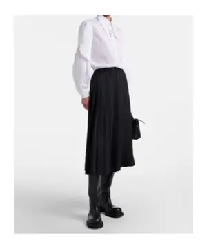 Junya Watanabe Pleated Midi Skirt