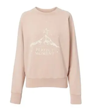 Perfect Moment Logo Cotton Jersey Sweatshirt - Nude