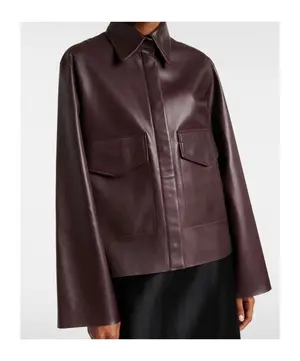 Nour Hammour Darcy Long-sleeved Leather Jacket