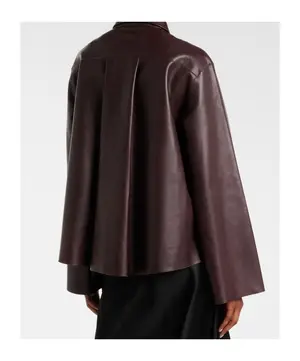 Nour Hammour Darcy Long-sleeved Leather Jacket