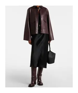 Nour Hammour Darcy Long-sleeved Leather Jacket