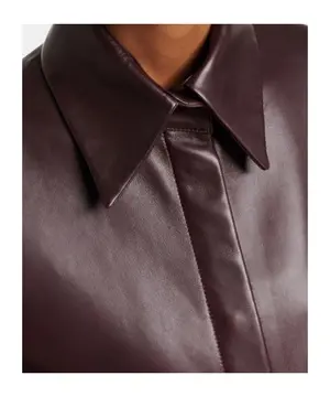 Nour Hammour Darcy Long-sleeved Leather Jacket