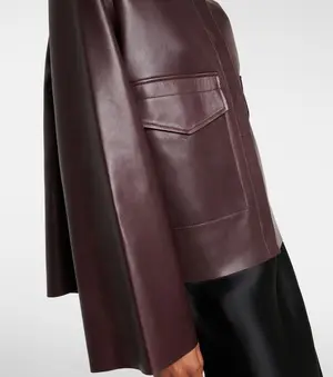 Nour Hammour Darcy Long-sleeved Leather Jacket