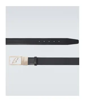 Brioni Logo Leather Belt