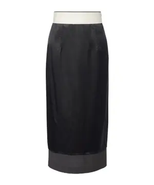 RÓHE Wool Pencil Skirt - Grey