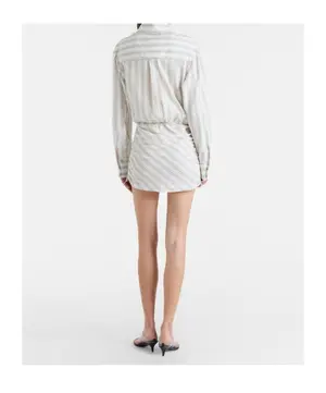 Christopher Esber Pleated Striped Dress