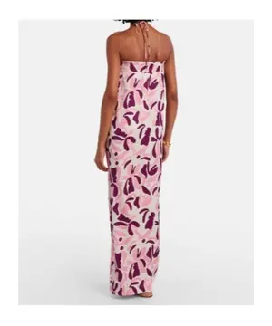 ADRIANA DEGREAS Bold Floral Maxi Dress