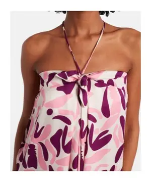 ADRIANA DEGREAS Bold Floral Maxi Dress