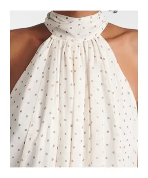 ROTATE BY BIRGER CHRISTENSEN Polka-dot Chiffon Jumpsuit