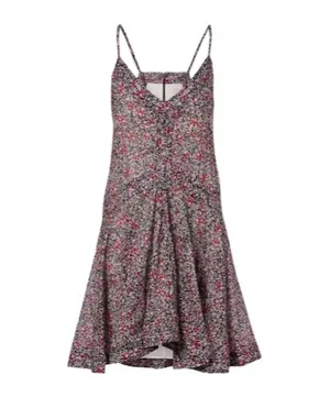 Isabel Marant Étoile Danielle Floral Cotton Voile Minidress - Gray