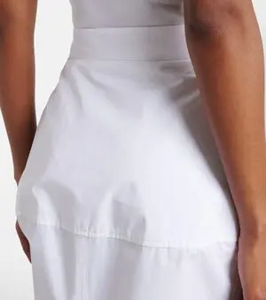RÓHE Cotton Poplin Midi Skirt