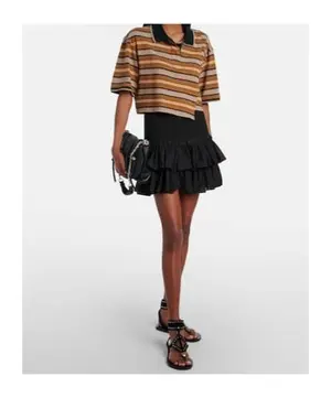 Isabel Marant Étoile Isalyne Striped Cotton Polo Shirt