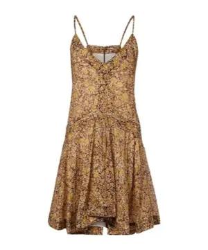 Isabel Marant Étoile Danielle Floral Cotton Voile Minidress - Brown