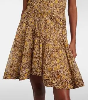 Isabel Marant Étoile Danielle Floral Cotton Voile Minidress
