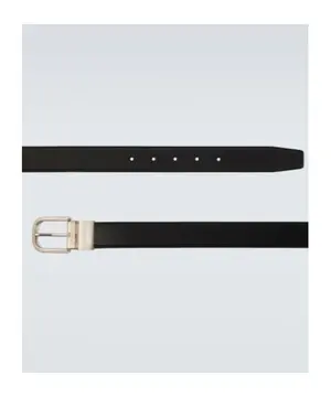 LARDINI Logo Leather Belt