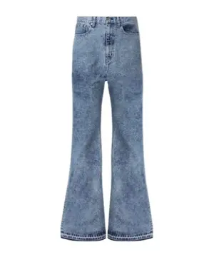 Junya Watanabe High-rise Flared Jeans - Blue