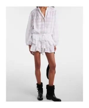 Isabel Marant Étoile Polly Lace And Cotton Blouse