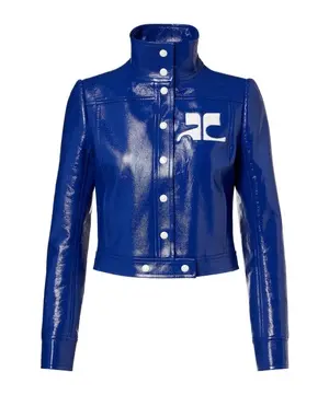 COURREGES Long-sleeved Casual Jacket - Blue