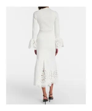 Simkhai Broderie Anglaise Midi Skirt