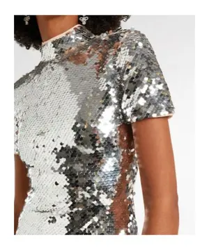 SELF-PORTRAIT Sequined Midi Dress