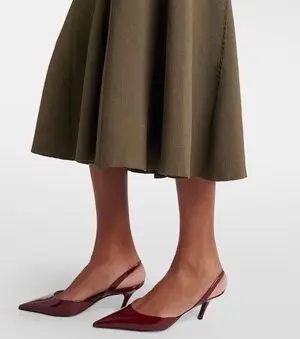 SELF-PORTRAIT Ribbed-knit Midi Dress