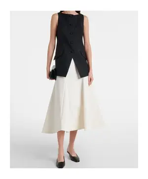 RÓHE Cotton Midi Skirt