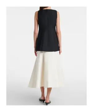 RÓHE Cotton Midi Skirt
