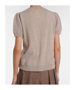 Jardin Des Orangers Short-sleeved Knitted Cardigan