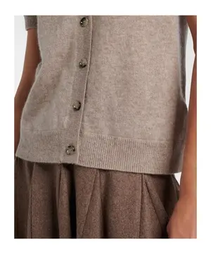 Jardin Des Orangers Short-sleeved Knitted Cardigan