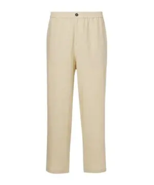 Le Kasha Ehnas Linen Straight Pants - Nude