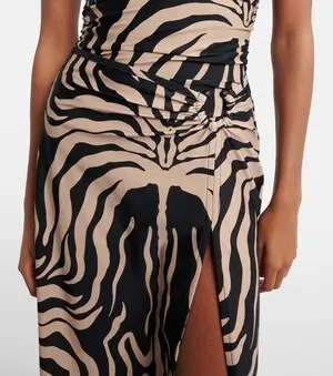 Johanna Ortiz Printed Midi Skirt