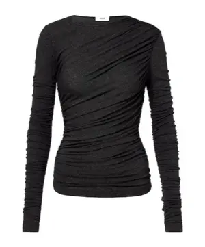 AGOLDE Tania Ruched Jersey Top