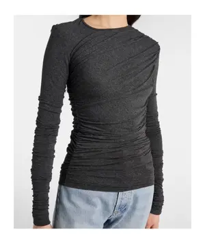 AGOLDE Tania Ruched Jersey Top