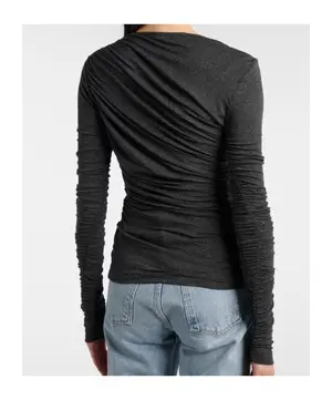 AGOLDE Tania Ruched Jersey Top