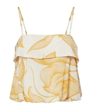 ADRIANA DEGREAS Printed Top - Nude