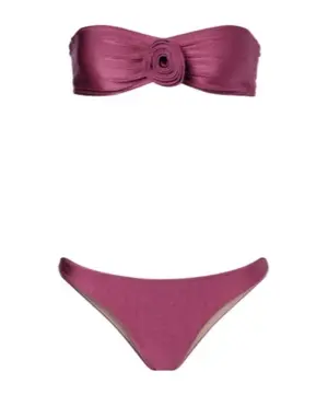 ADRIANA DEGREAS Floral-appliqué Bikini - Pink